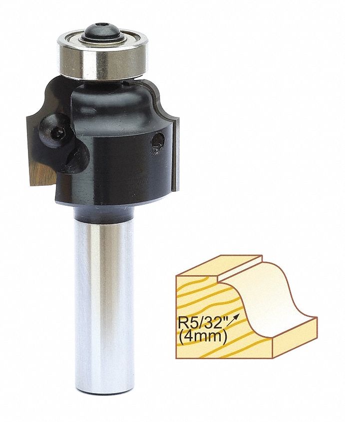 WESTWARD Roman Ogee Cut Profile Router Bit, Carbide, 1-1/4" Cutter Dia ...