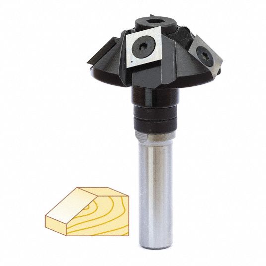 WESTWARD, Fractional Inch, Carbide, Chamfer Profile Router Bit - 20KY43 ...