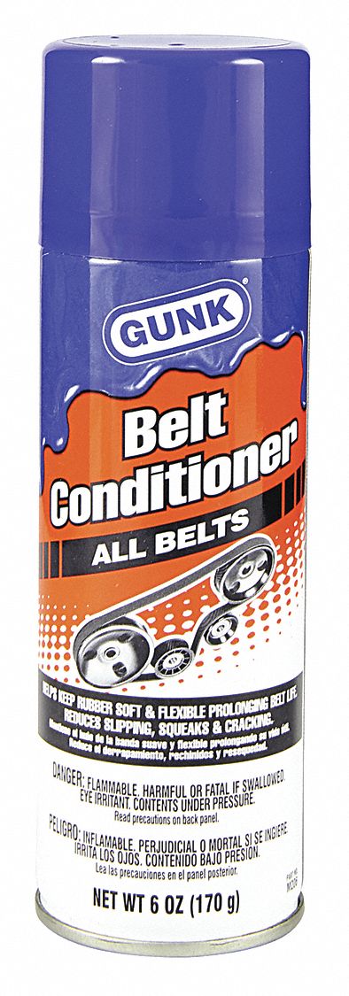 GUNK Belt Conditioner Cleaner,6.00 oz.: Solvent, 6 oz Cleaner Container ...