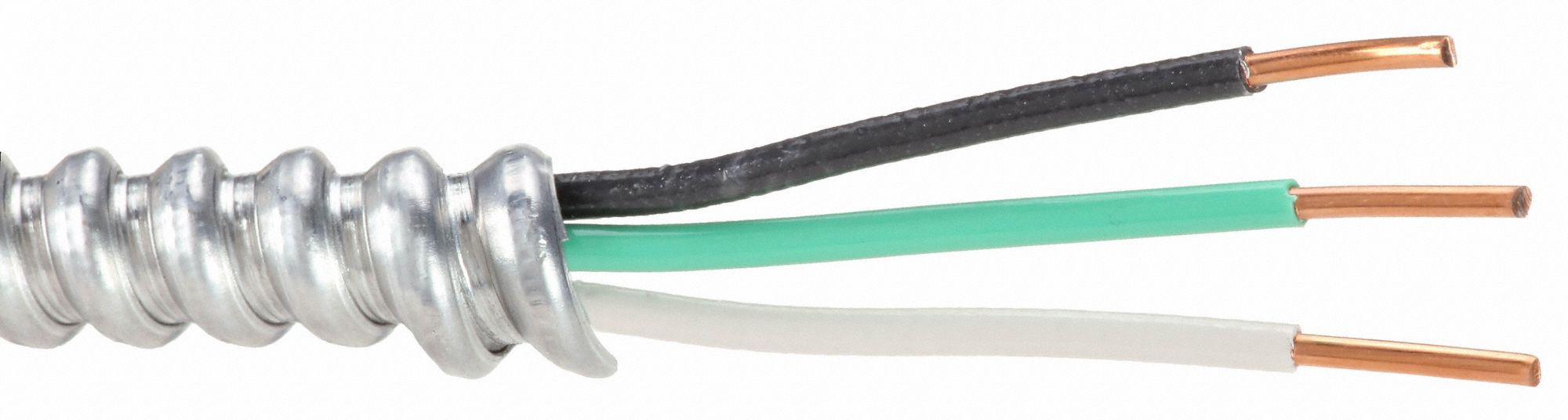 SOUTHWIRE Metal Clad Armored Cable: 12 AWG Wire Size, 2 with Insulated ...