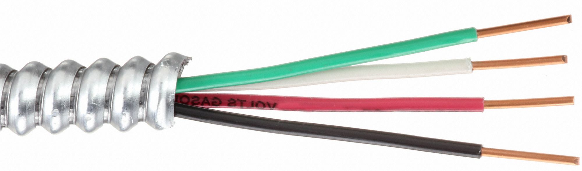 SOUTHWIRE Metal Clad Armored Cable: 14 AWG Wire Size, 3 with Insulated ...