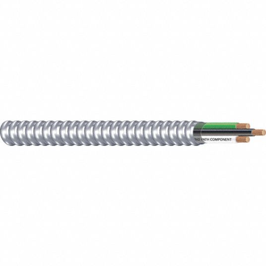 SOUTHWIRE Metal Clad Armored Cable: 12 AWG Wire Size, 2 with Insulated ...