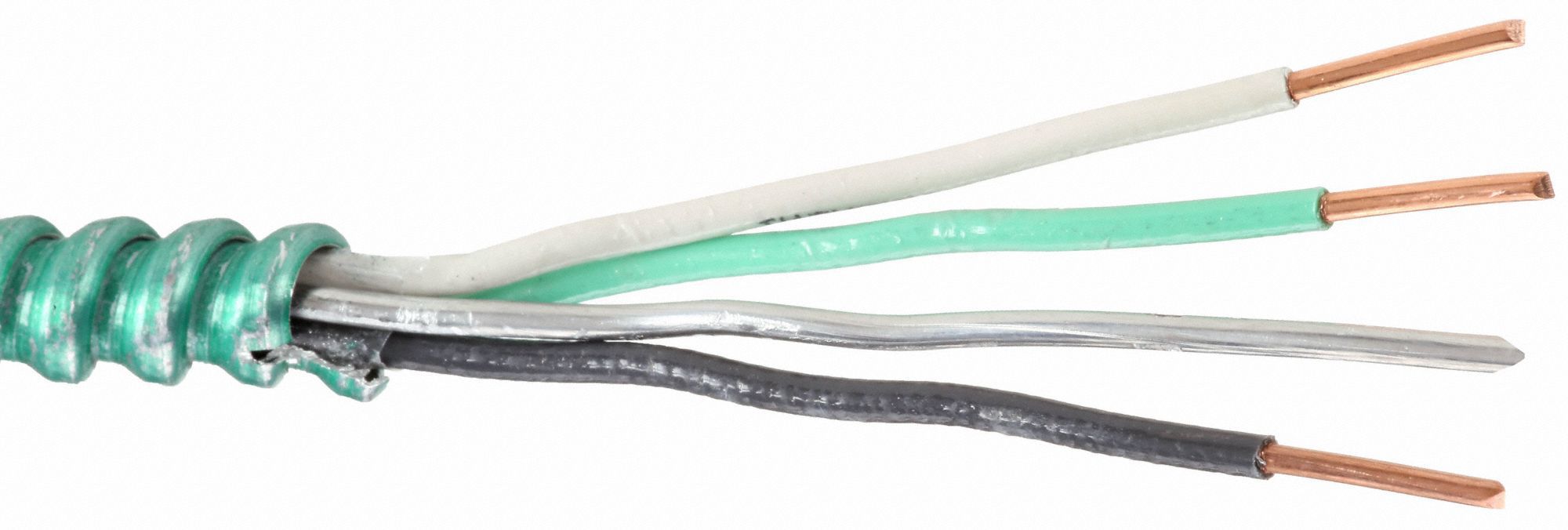 SOUTHWIRE Metal Clad Armored Cable: 12 AWG Wire Size, 2 with Insulated ...