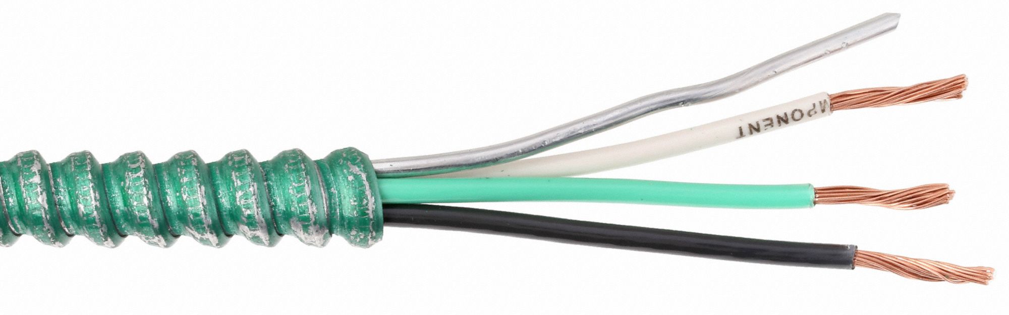 SOUTHWIRE Metal Clad Armored Cable: 12 AWG Wire Size, 2 with Insulated ...