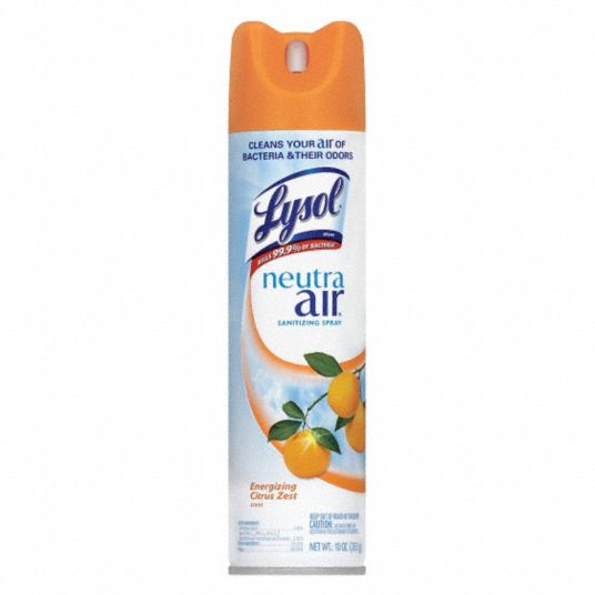 LYSOL, Aerosol Spray Can, 10 oz Container Size, Air Sanitizer - 20L030 ...