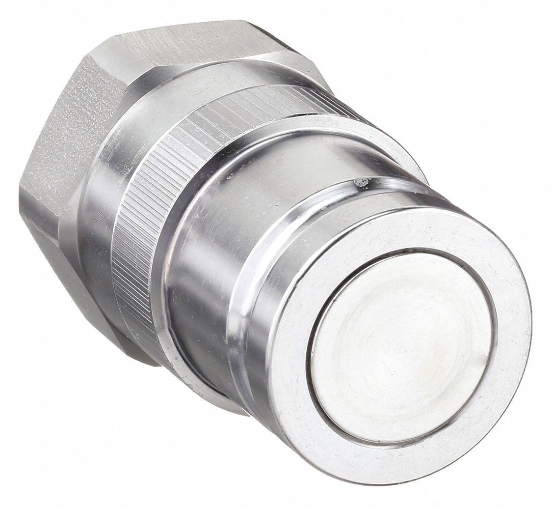 PARKER, 3/4 in Coupling Size, High Pressure Stainless Steel, Hydraulic ...