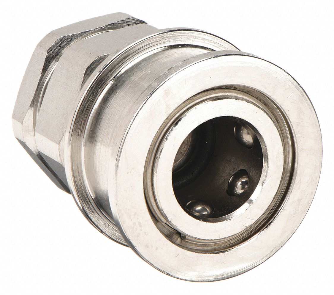 SNAP-TITE, 1/4 in Coupling Size, 316 Stainless Steel, Hydraulic Quick ...