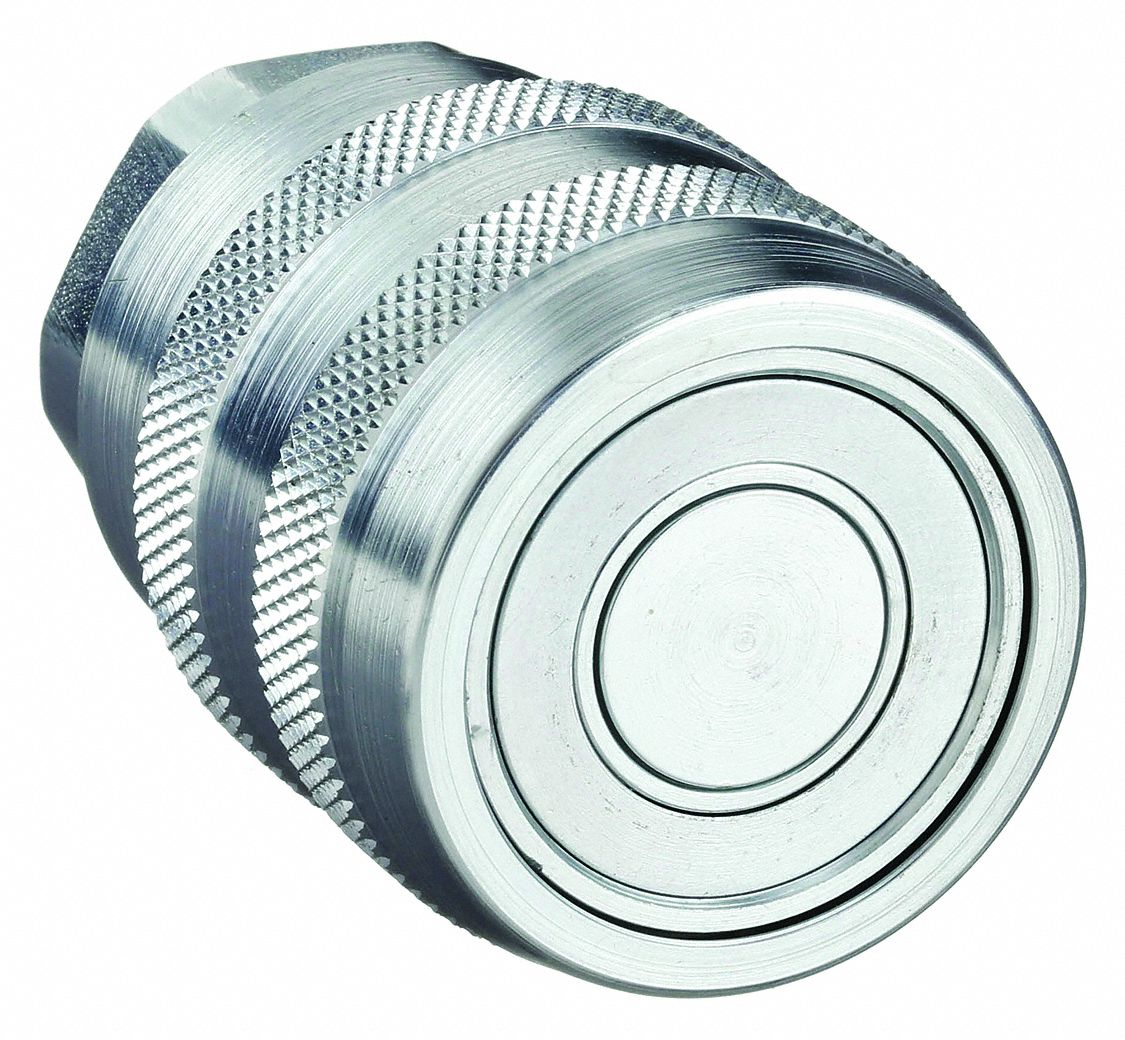 PARKER, 1/4 in Coupling Size, Steel, Hydraulic Quick Connect Hose ...