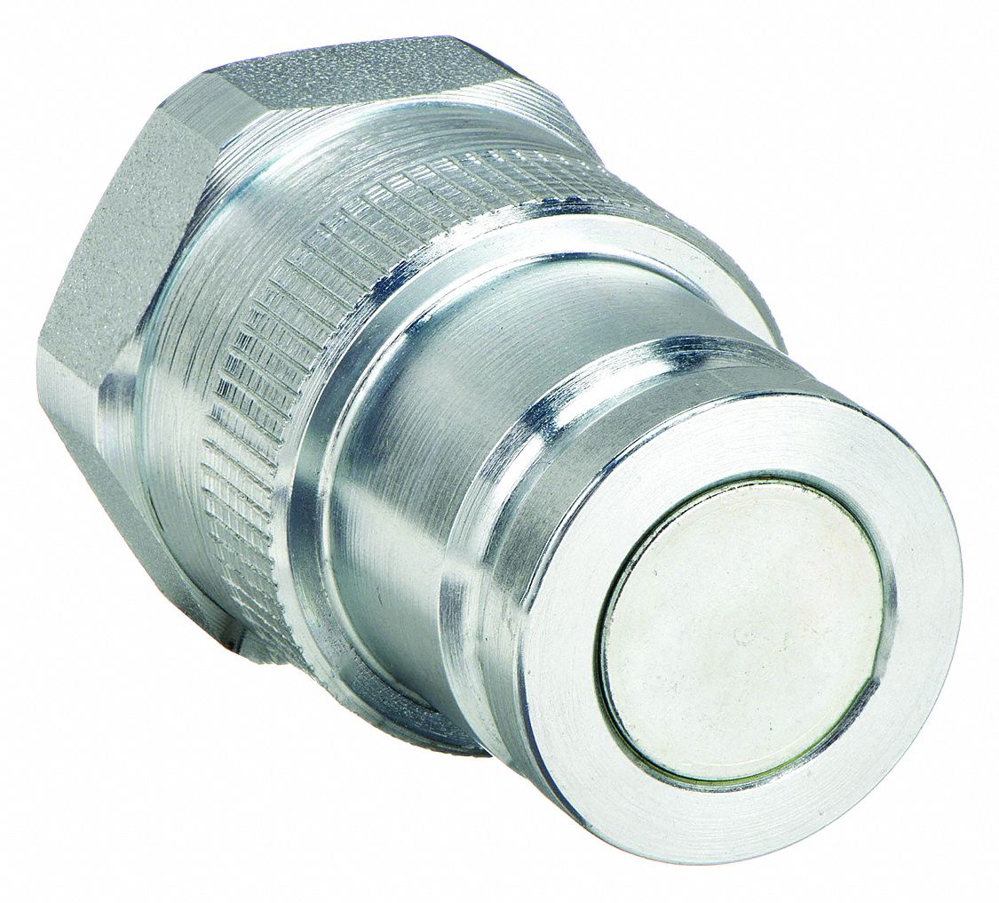 PARKER, 3/8 in Coupling Size, Steel, Hydraulic Quick Connect Hose ...