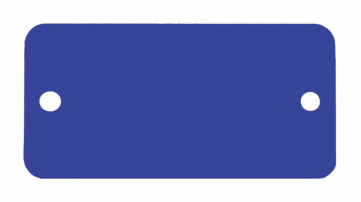 C.H. HANSON, Aluminum, Blue, Blank Tag - 20LR99|43046 - Grainger