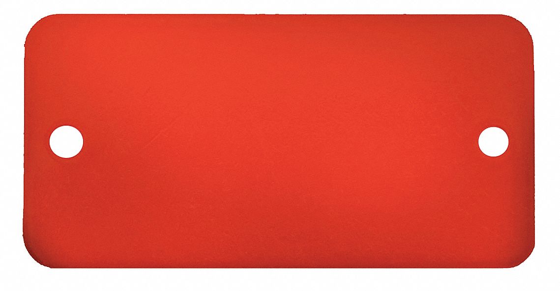C.H. HANSON, Aluminum, Red, Blank Tag - 20LR91|43038 - Grainger