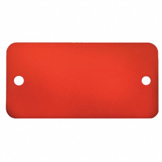 C.H. HANSON, Aluminum, Red, Blank Tag - 20LR96|43043 - Grainger