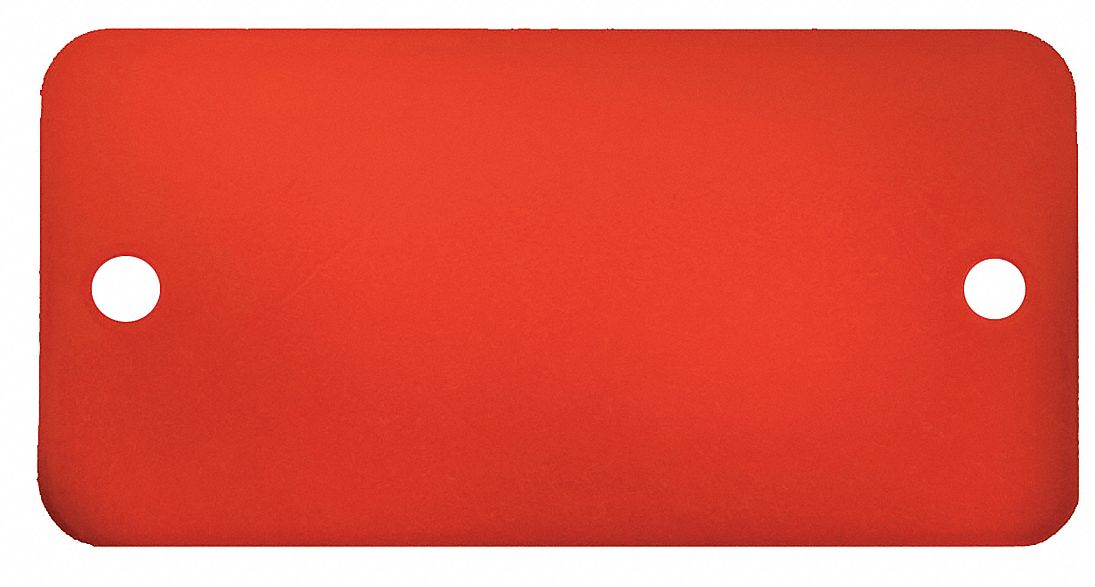 C.H. HANSON, Aluminum, Red, Blank Tag - 20LT02|43048 - Grainger