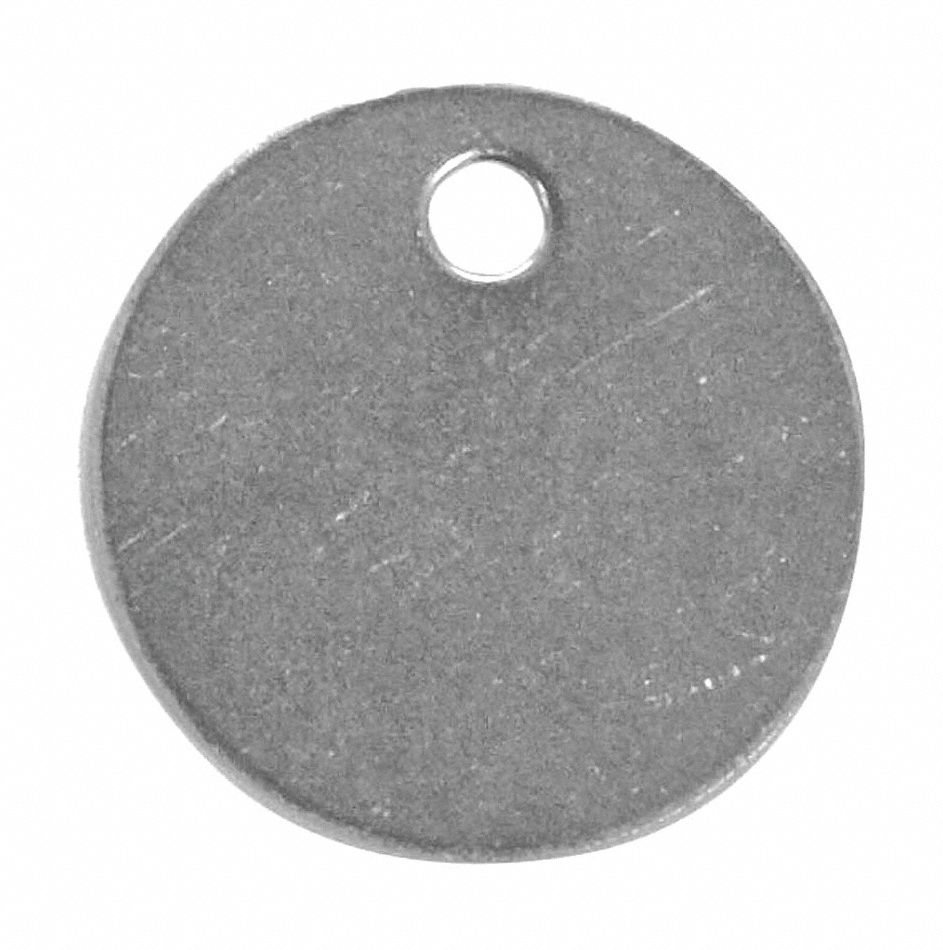 C.H. HANSON, Stainless Steel, 1 3/8 in Dia, Blank Tag - 20LT73|43124 ...