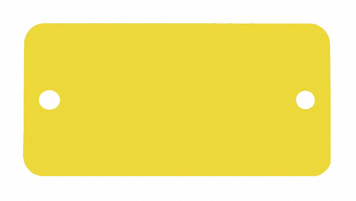 C.H. HANSON, Aluminum, Yellow, Blank Tag - 20LT45|43095 - Grainger