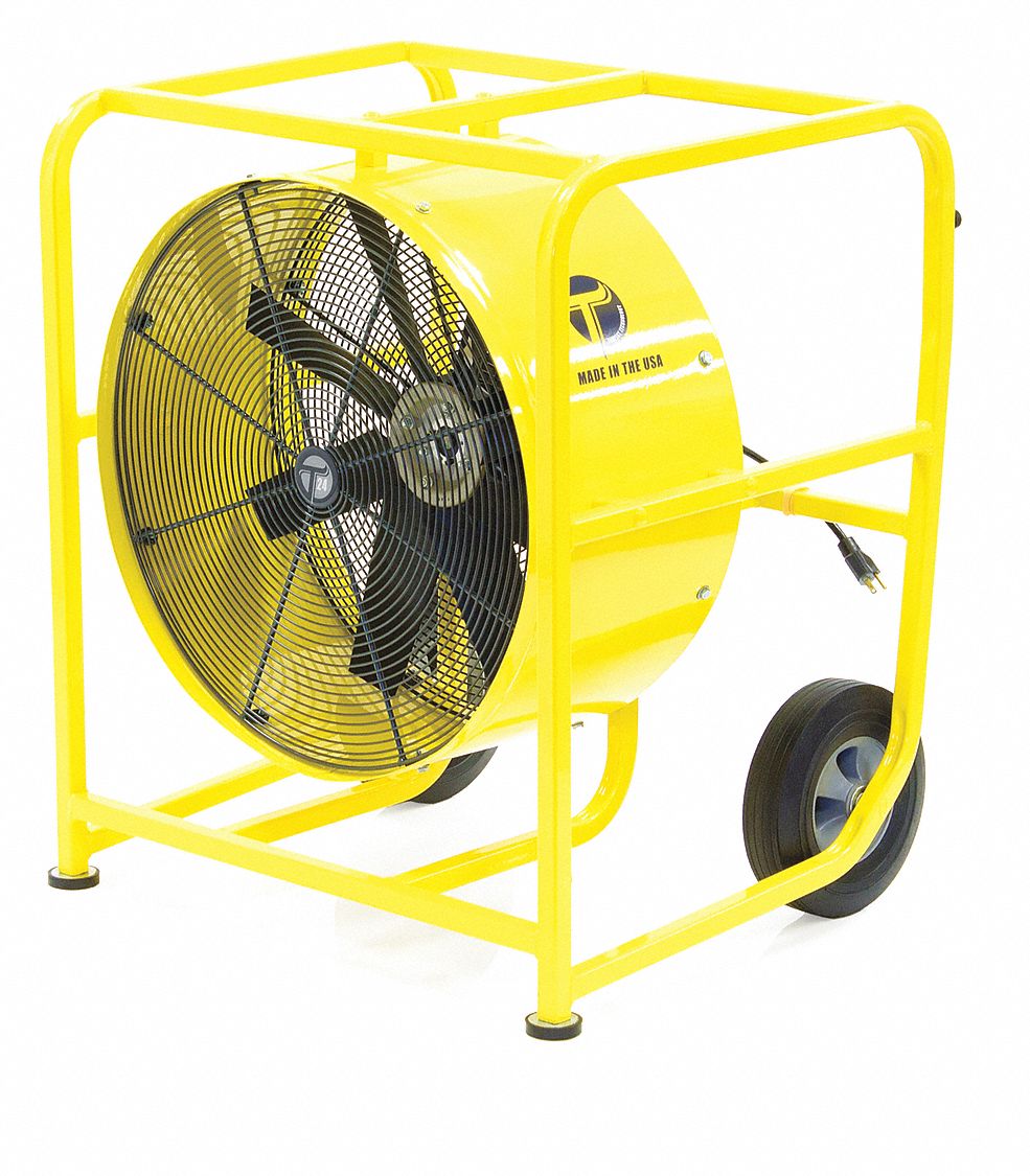 TEMPEST, 24 in Blade Dia, 1 Speeds, Hazardous-Location Industrial Fan ...