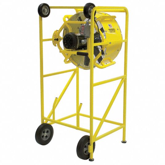 TEMPEST, 24 in Blade Dia, 1 Speeds, Hazardous-Location Industrial Fan ...