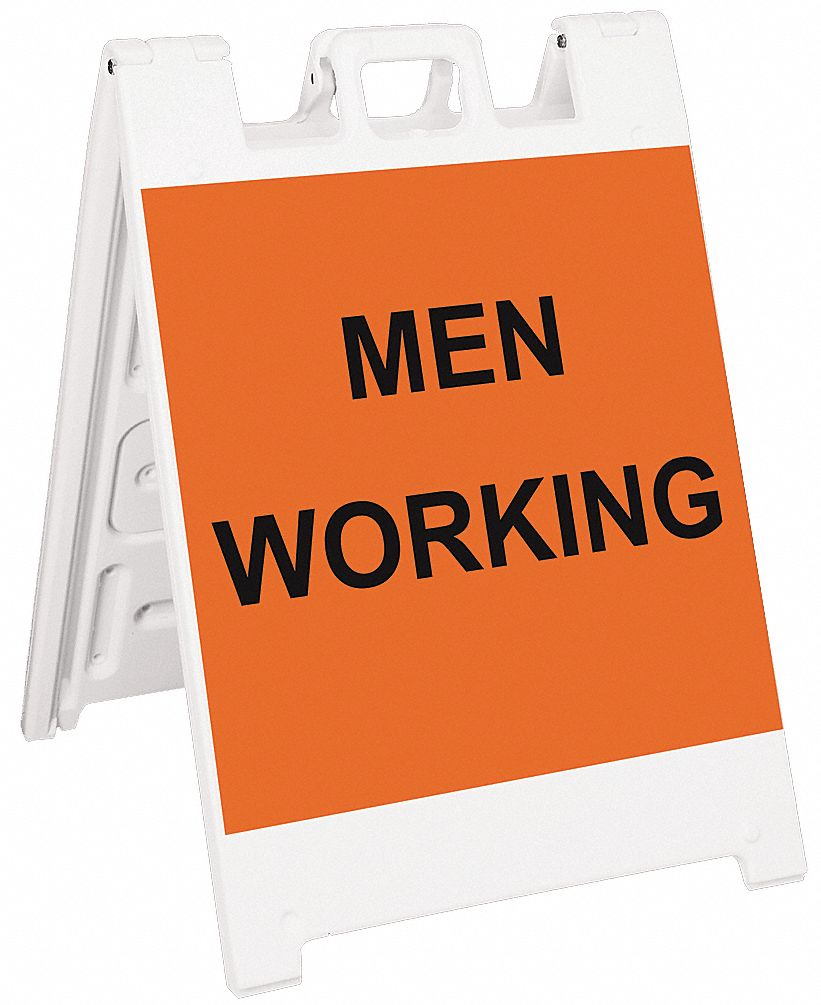 36 in Overall Ht, 25 in x 36 in, Barricade Sign - 20PF59|136-WLGQ2403 ...