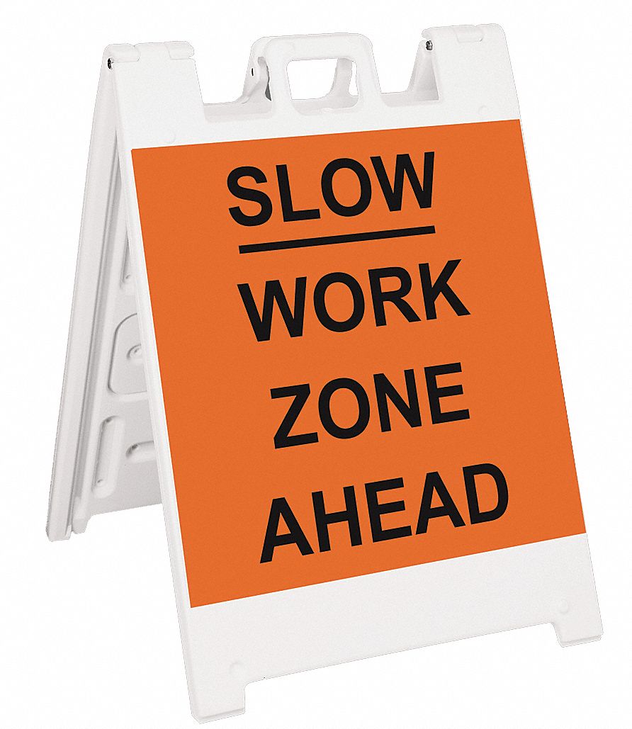 36 in Overall Ht, 25 in x 36 in, Barricade Sign - 20PF61|136-WLGQ2426 ...