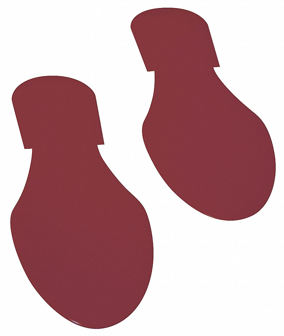 Mighty Line BRNFTPRT Mighty Line Floor Marking Tape: Footprint, Solid ...