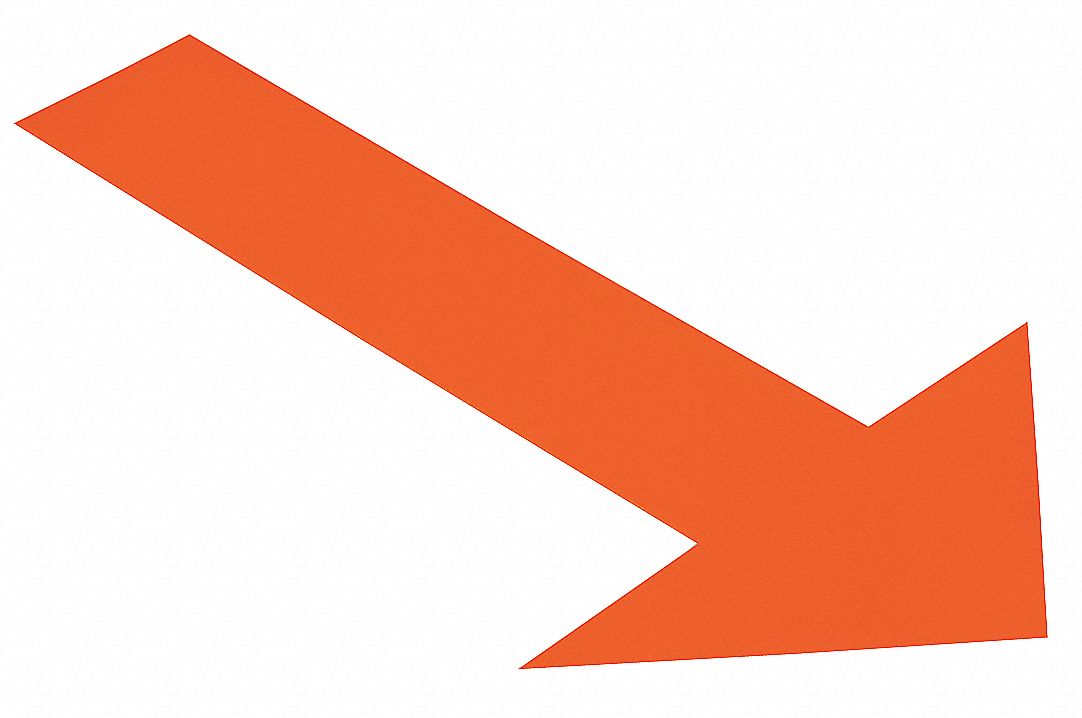 Arrow, Solid, Floor Marking Tape - 20PG35|ARROW10O - Grainger