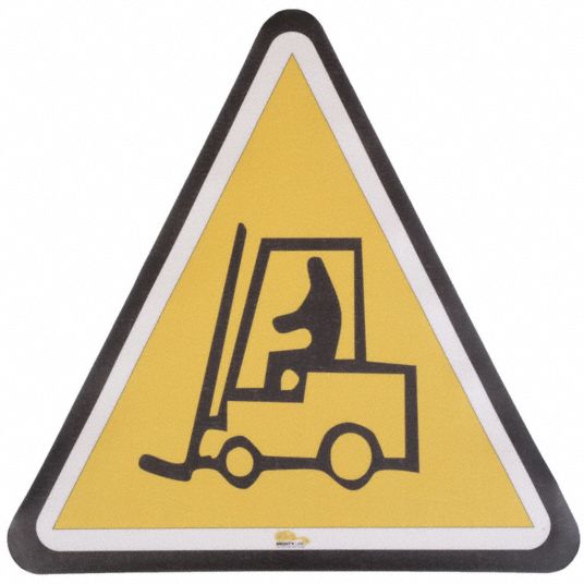 Heavy Duty Industrial Grade Composite, Adhesive Sign Mounting, Triangle ...