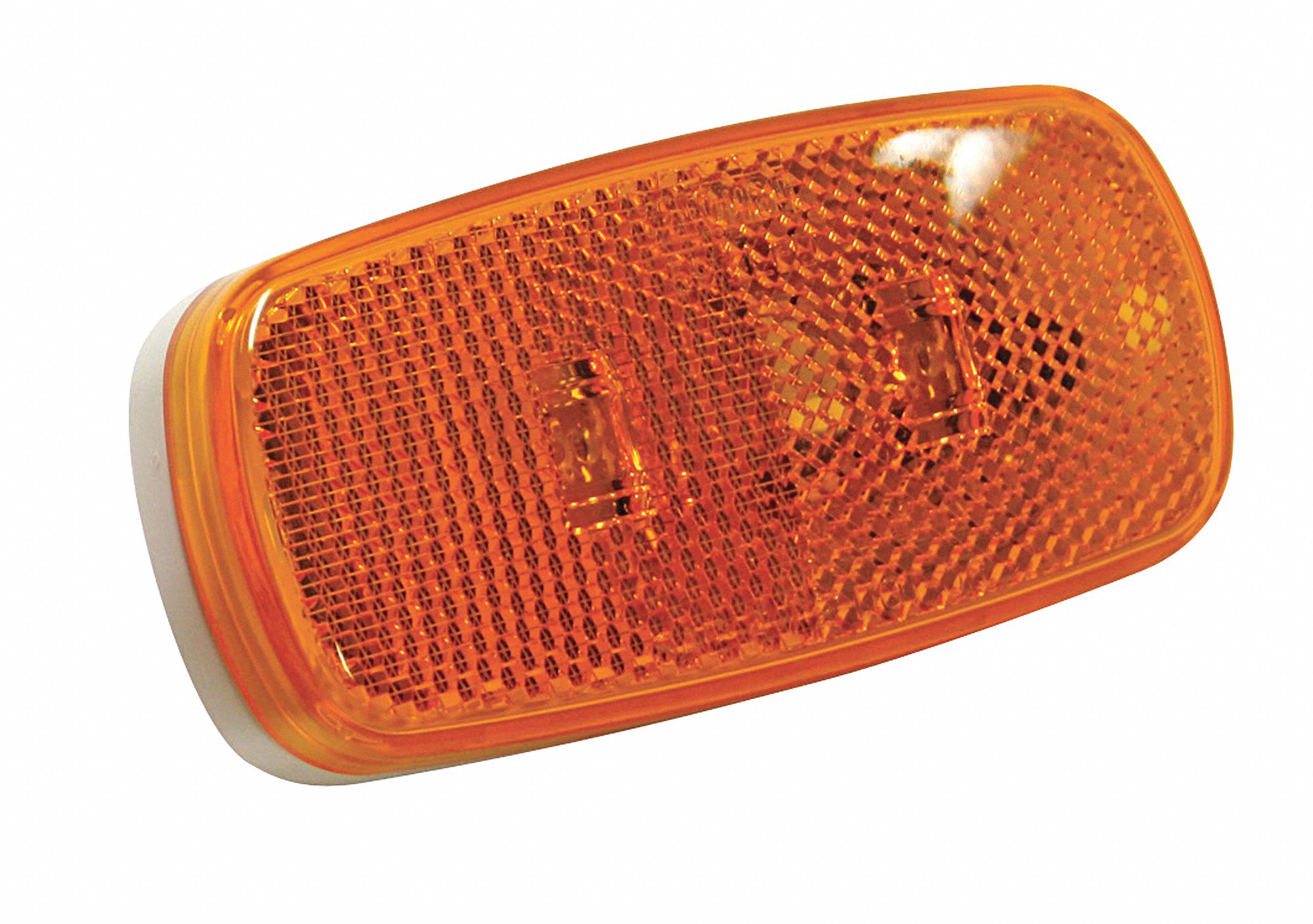 Amber LED Marker Lamp, A P2, Permanent, Rectangular - Grainger