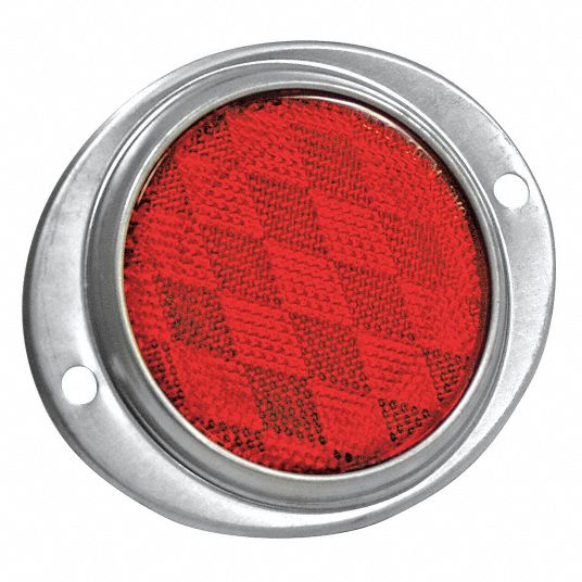Oval, Red, Reflector - 20PT63|86011 - Grainger