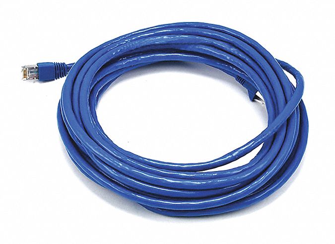 MONOPRICE Voice and Data Patch Cord: 6A, RJ45, RJ45, Shielded, 25 ft Lg ...