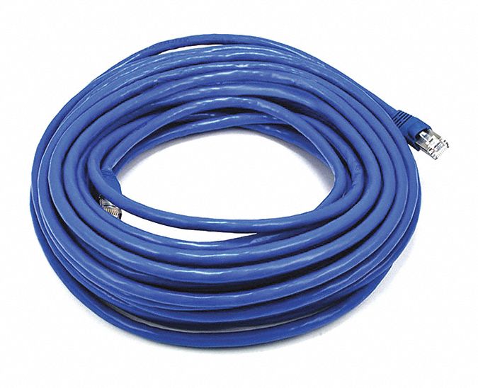 MONOPRICE Voice and Data Patch Cord: 6A, RJ45, RJ45, Shielded, 50 ft Lg ...