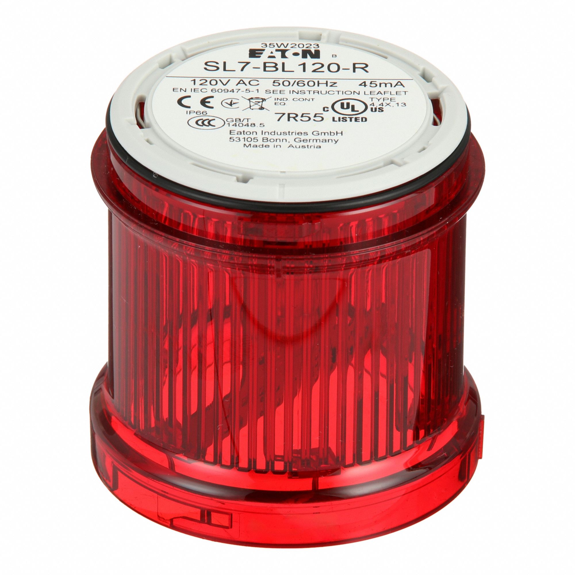 EATON, Flashing, 110/120V AC, Tower Light Module - 20PZ75|SL7-BL120-R - Grainger