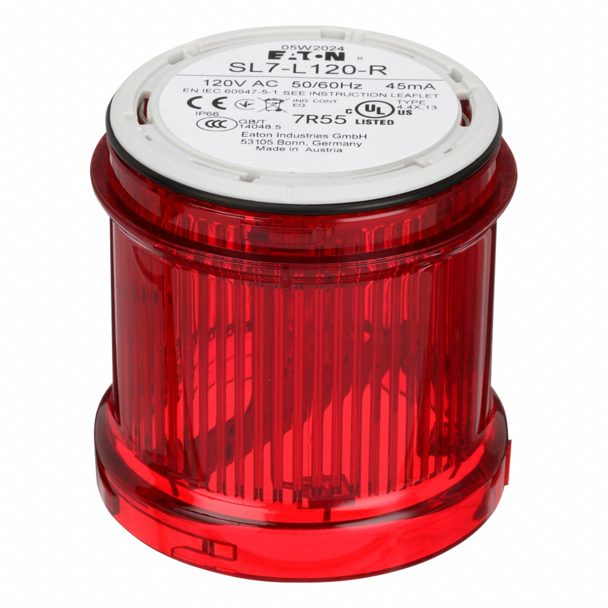 EATON, Steady, 110/120V AC, Tower Light Module - 20RA16|SL7-L120-R ...