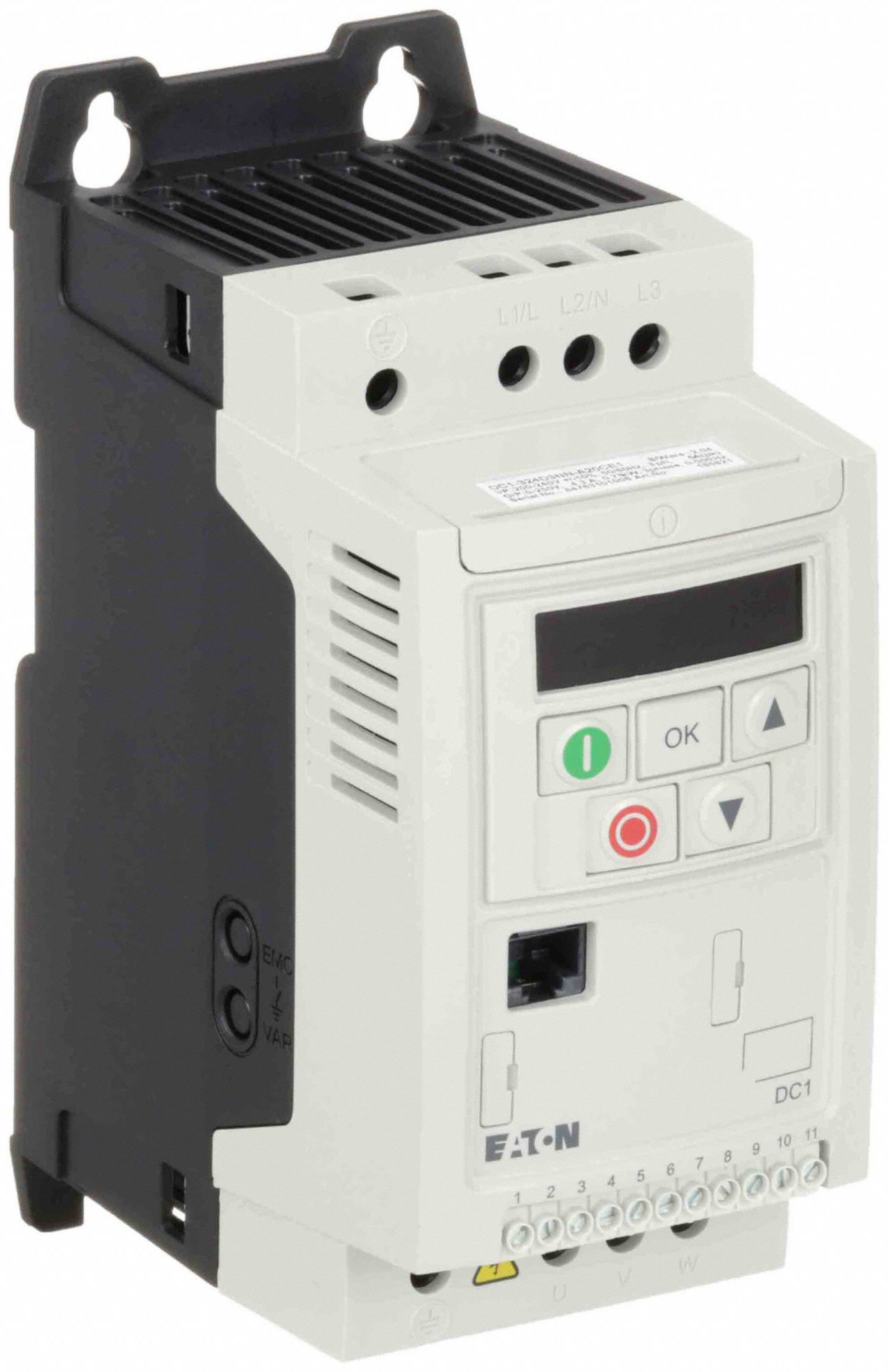 EATON, 240V AC, 1 hp Max Output Power, Variable Frequency Drive ...