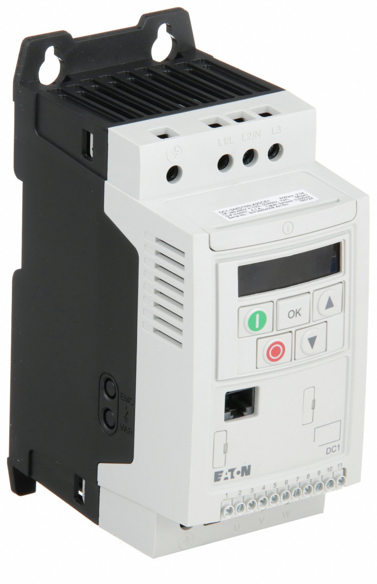 EATON, 480V AC, 2 hp Max Output Power, Variable Frequency Drive ...