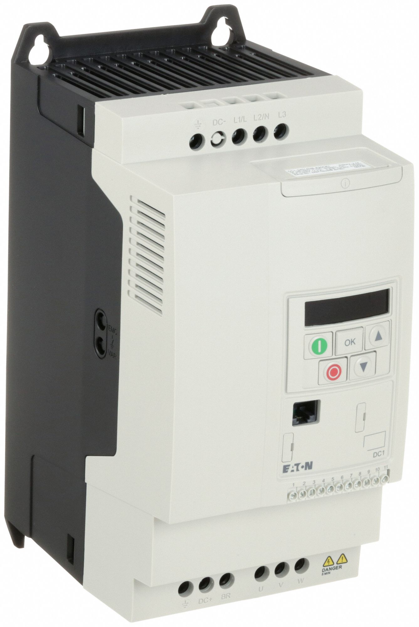 EATON, 480V AC, 7 1/2 hp Max Output Power, Variable Frequency Drive ...