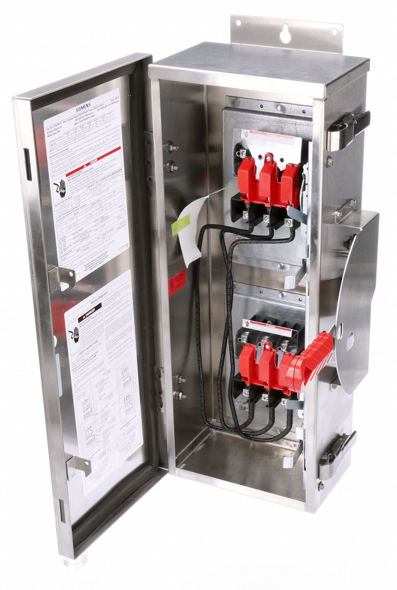 SIEMENS Safety Switch, Nonfusible, Heavy, 600V AC Voltage, Three Phase ...