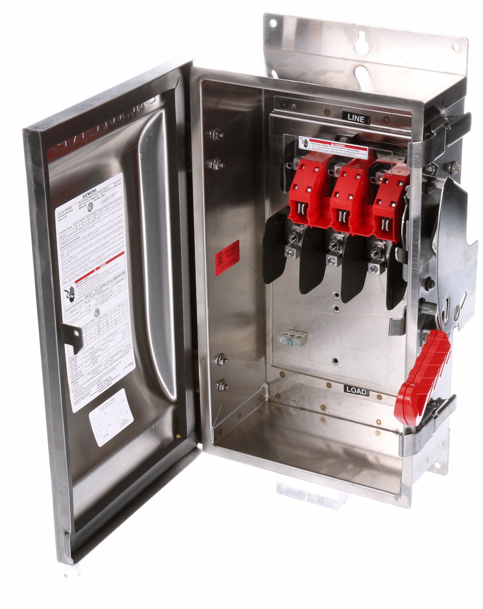 SIEMENS Safety Switch, Nonfusible, Heavy, 600V AC Voltage, 3 Phase, 60 ...