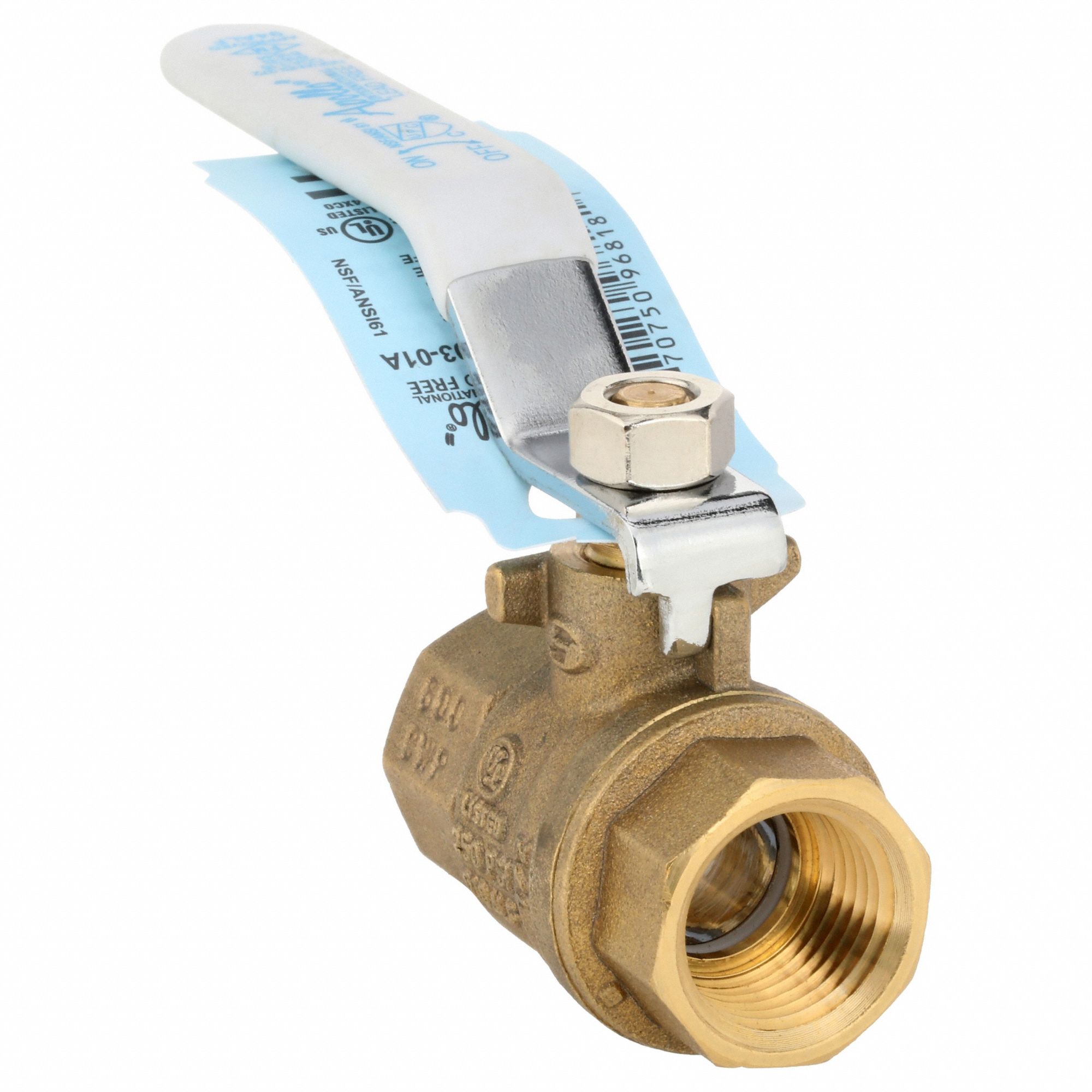 APOLLO, 1/2 in, Brass, Manual Two-Way Ball Valve - 20RE08|94ALF-103-01A - Grainger