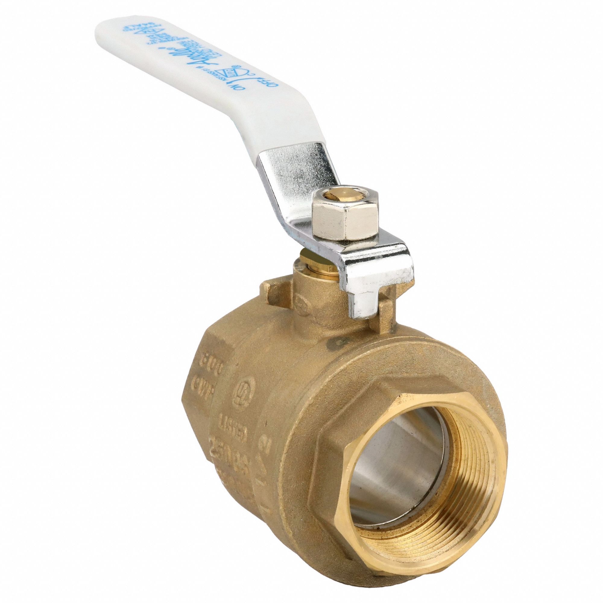 APOLLO, 1 1/2 in, Brass, Manual Two-Way Ball Valve - 20RE12|94ALF-107 ...