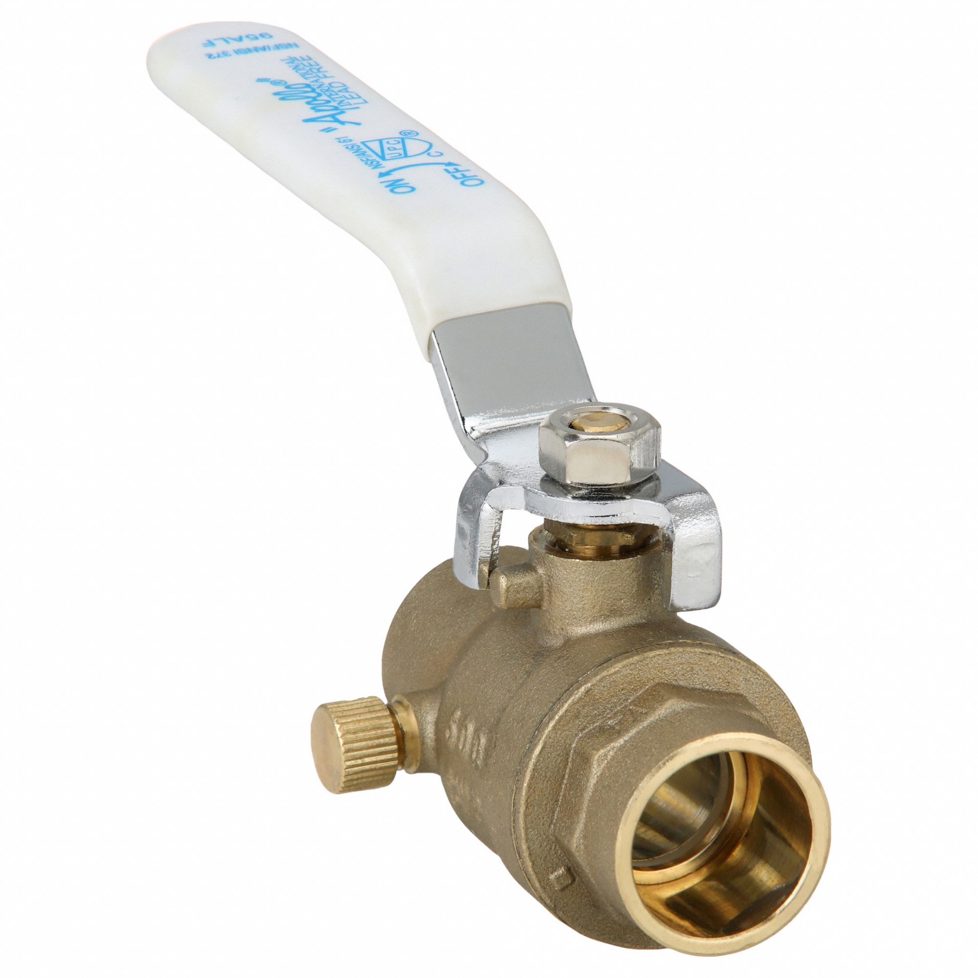 APOLLO, 3/4 in Pipe Size, Sweat x Sweat, Manual Two-Way Ball Valve - 20RE30|95ALF20401 - Grainger
