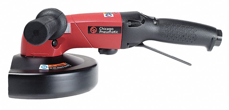 CHICAGO PNEUMATIC, 7 in Wheel Dia, 2.8 hp Horsepower, Angle Grinder ...
