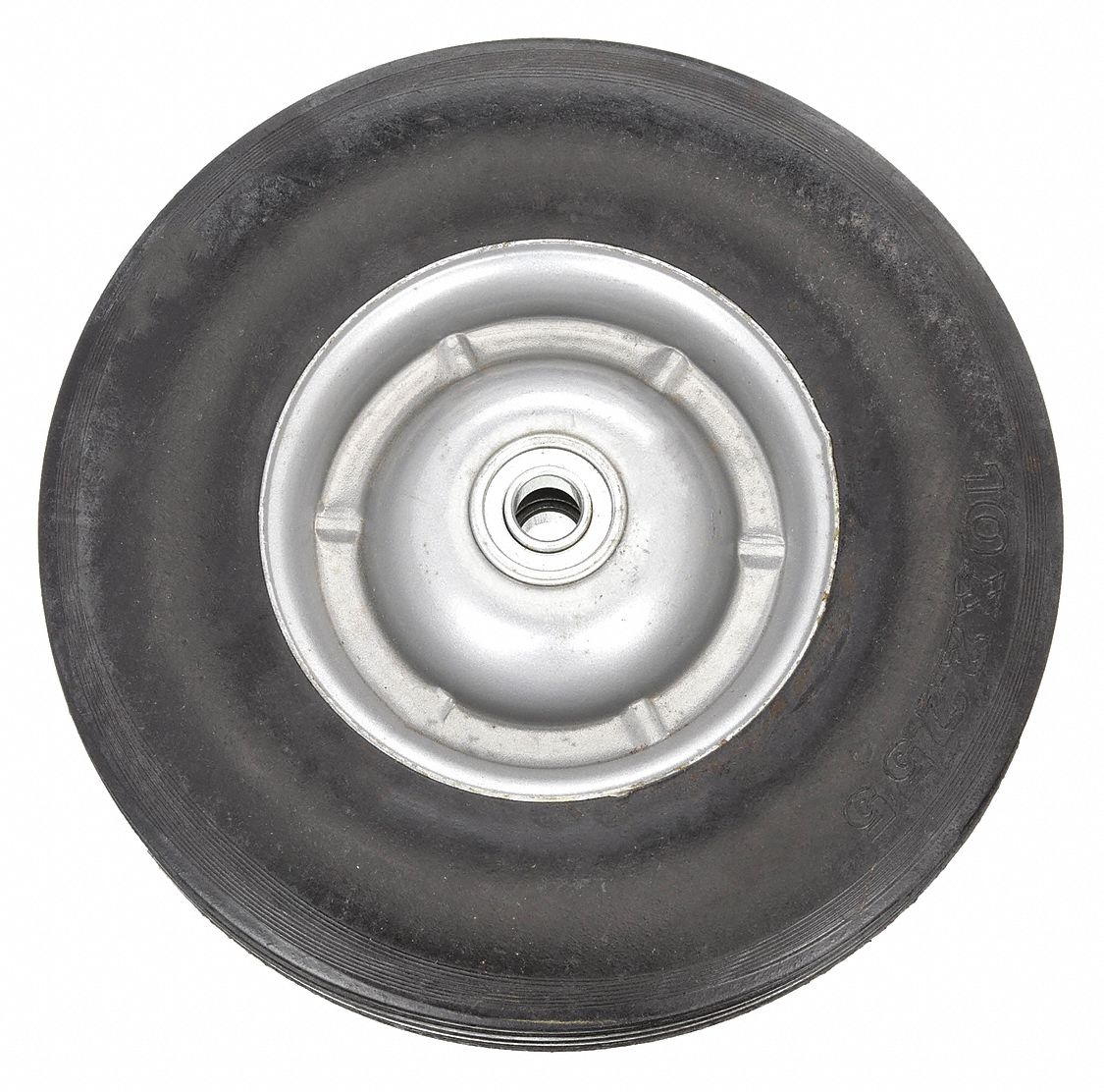 DAYTON, Rubber, 2 3/4 in Overall Wd, Hard Rubber Wheel,10 x 2-3/4 ...