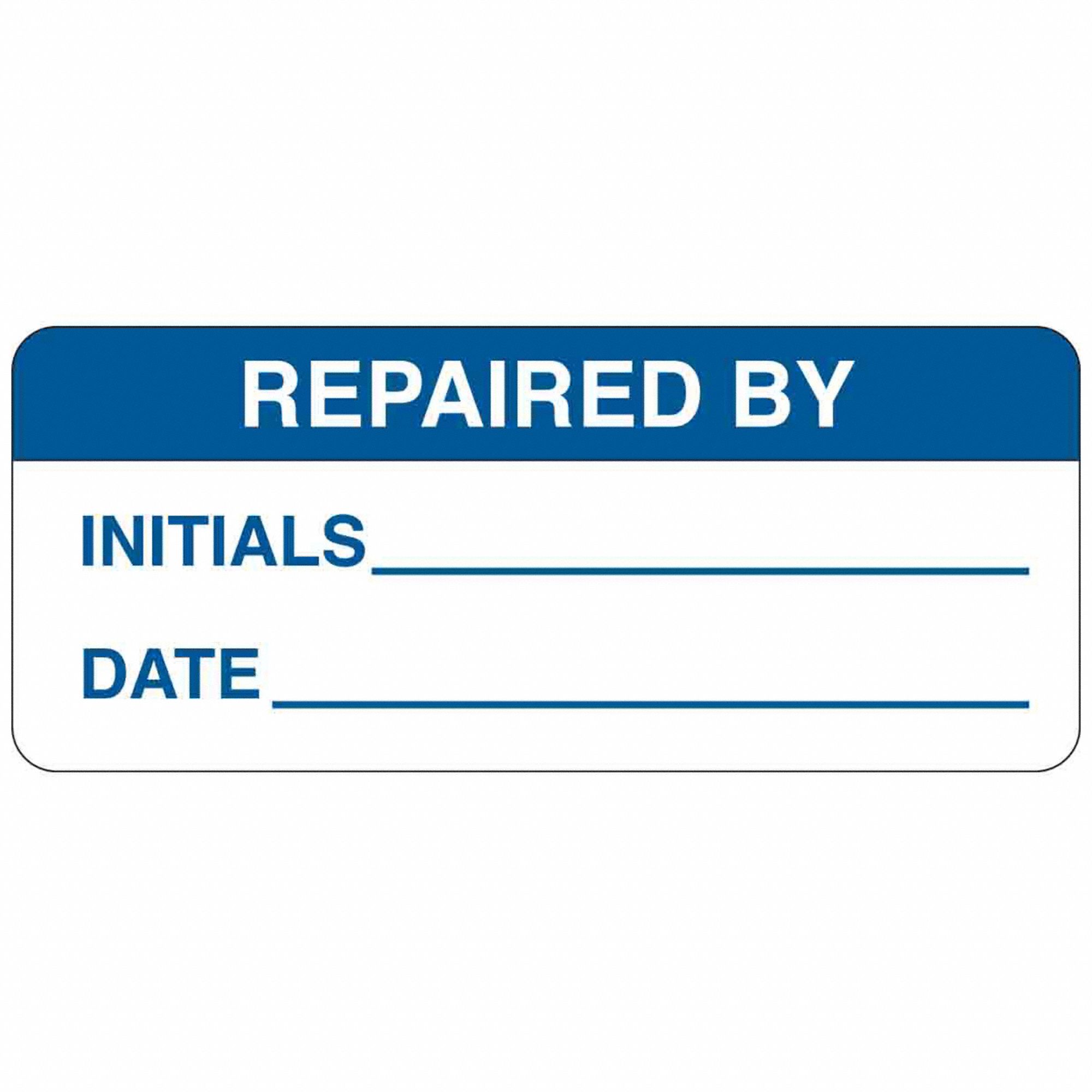 Repaired, 1 1/2 in Wd, Inspection Label - 20RY23|82593 - Grainger