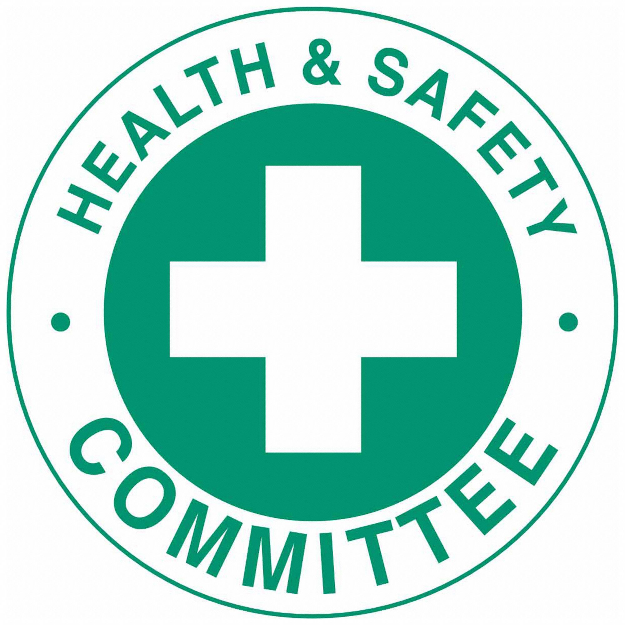 Health & Safety Committee, 2 in Dia, Hard Hat Label - 20RY59|42244 ...