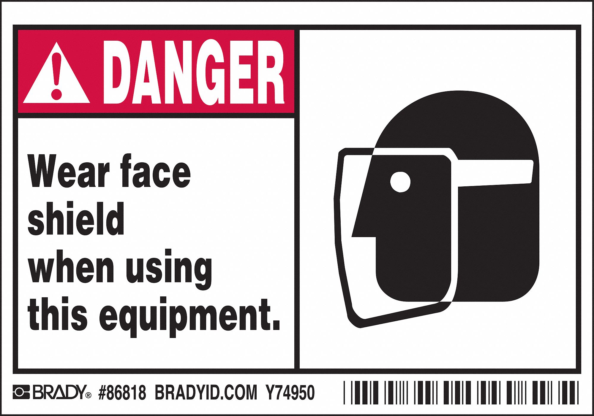 Polyester, Adhesive Sign Mounting, Label - 20RZ72|86818 - Grainger