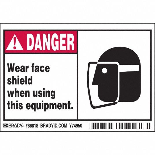 Polyester, Adhesive Sign Mounting, Label - 20RZ72|86818 - Grainger