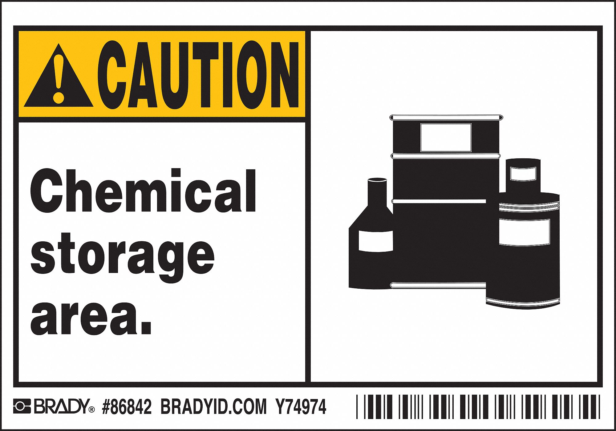 Polyester, Adhesive Sign Mounting, Label - 20RZ80|86842 - Grainger