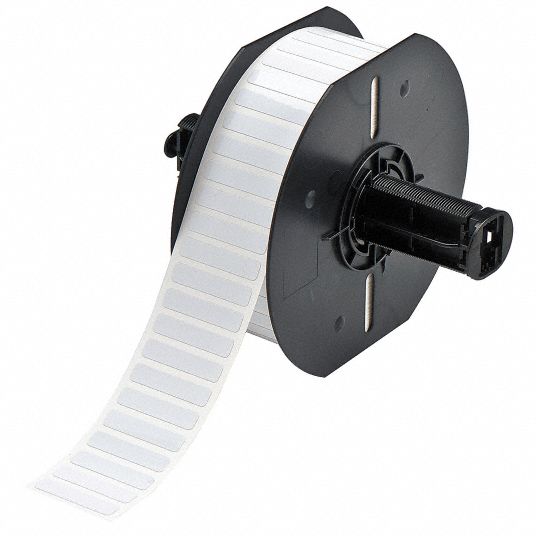 1/4 in x 1 1/4 in, Polyamide, Precut Label Roll - 20TA58|B33-43-717 ...