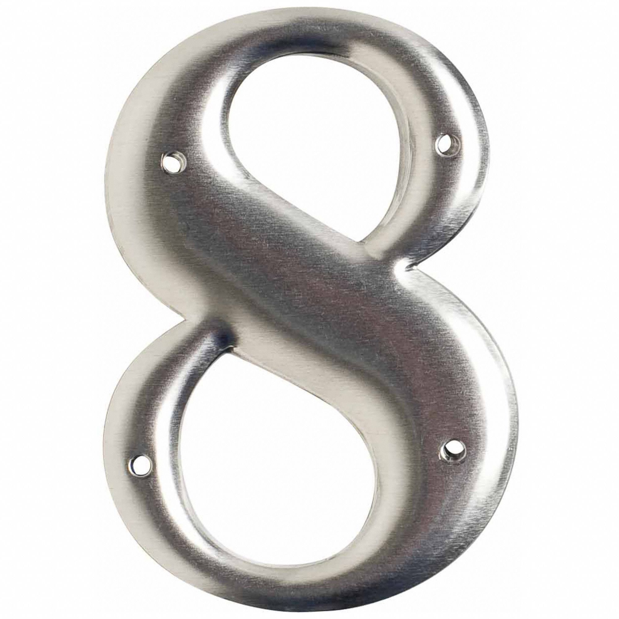 8, Silver, Number Label - 20TA81|1600-8 - Grainger