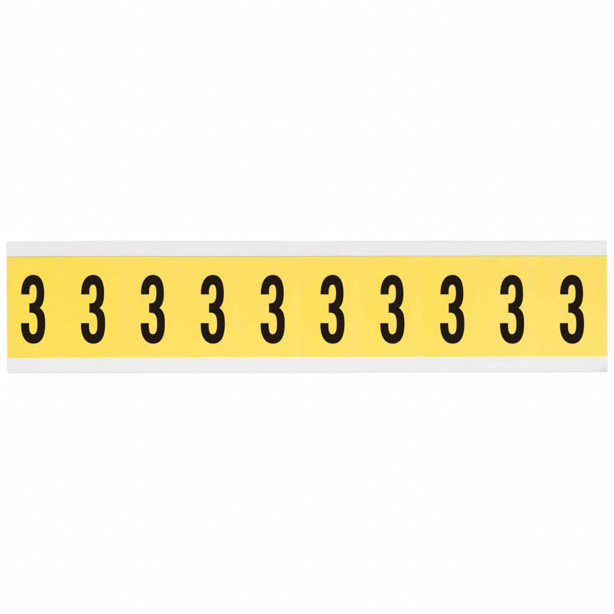 1 in Character Ht, Indoor Only, Number Label - 20TA85|3430-3 - Grainger